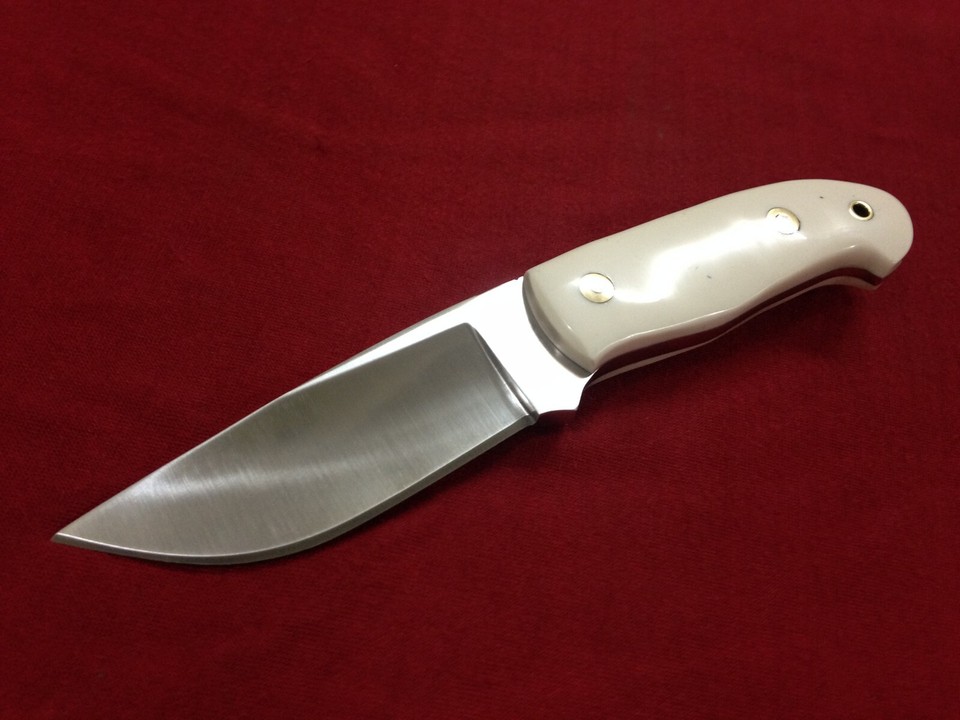 RaB Custom Handmade D2 Steel Guardless Drop Point Hunter Knife With ...