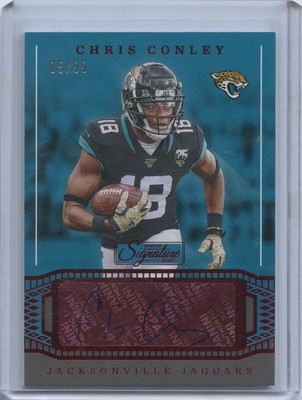 Chris Conley 2019 Panini Prime Signatures Red Auto 05/99 Jacksonville ...