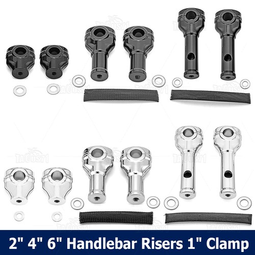 2" 4" 6" Handlebar Riser Clamp For Harley Sportster Iron XL883N 10 ...