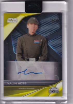 2023 Topps Chorme Black Star Wars A-RB Richard Brake as Valin Hess ...