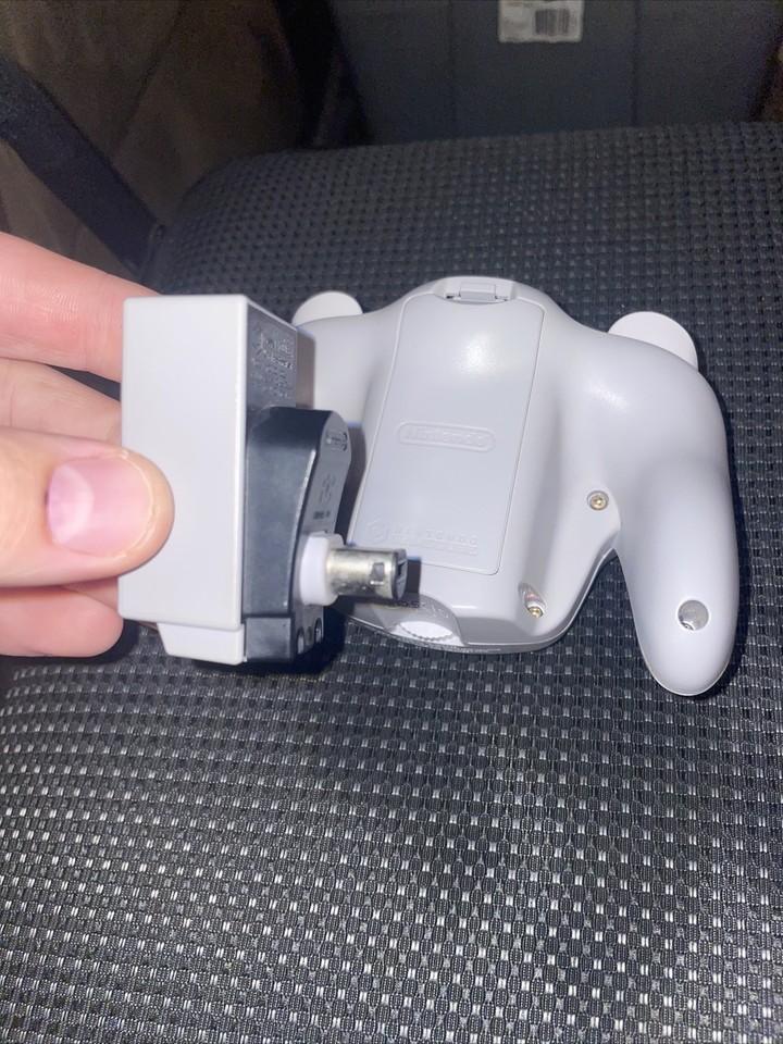 Nintendo GameCube Wavebird Wireless Controller Silver with Dongle Works ...