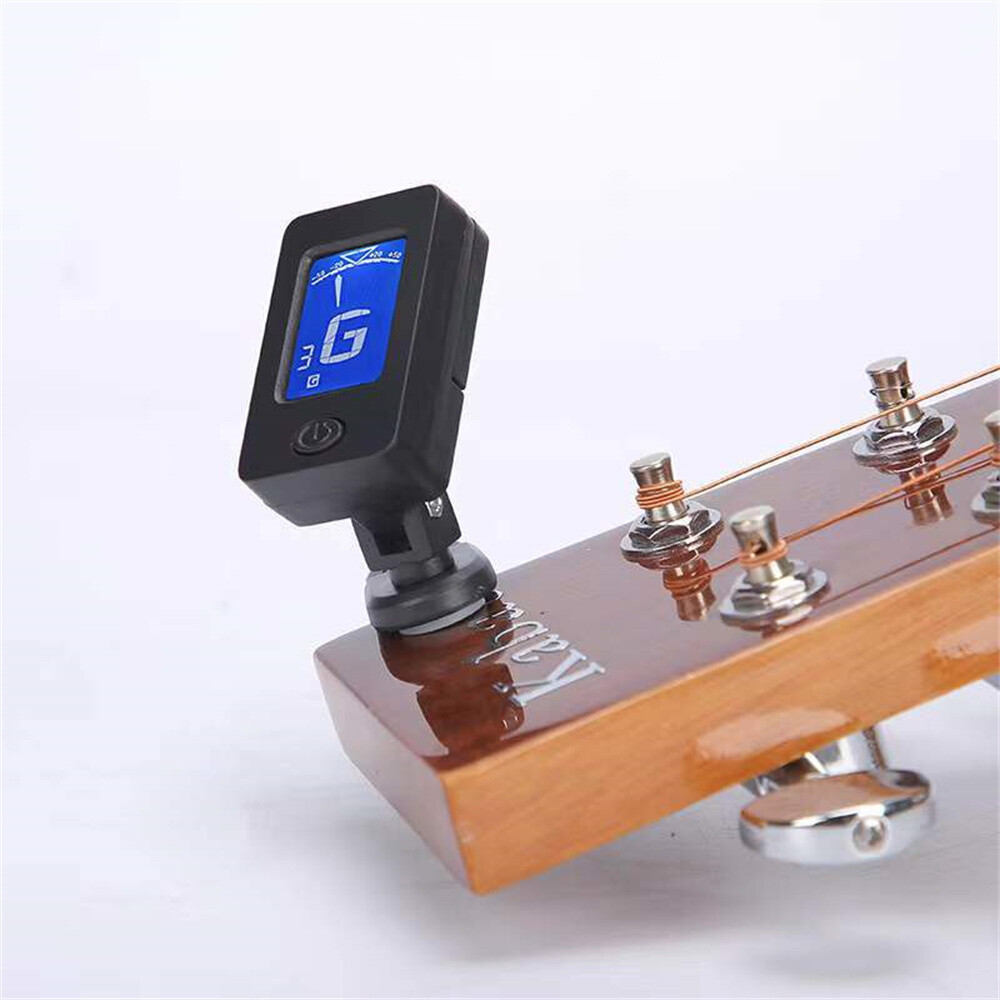 Electric Digital Guitar Tuner LCD Clipon Chromatic Acoustic Bass ...