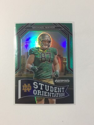 Michael Mayer 2023 Prizm Draft Picks Student Orientation Green Prizm #SO-17 | eBay