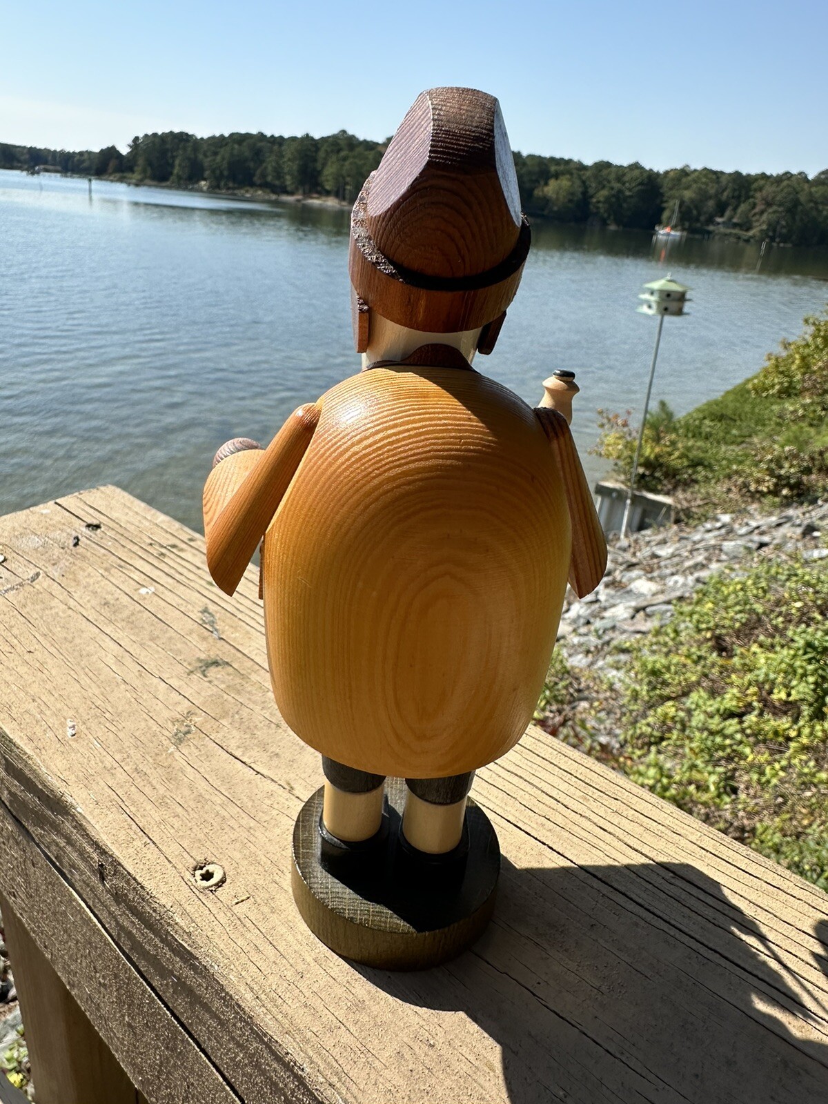 Vintage Erzgebirge Germany Carved Wood Toy Salesman Smoker Incense ...