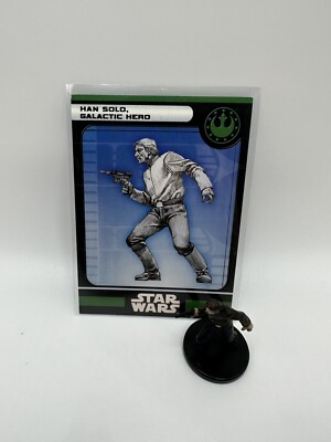 Star Wars Miniatures: Han Solo, Galactic Hero (33/60) With Card! | eBay