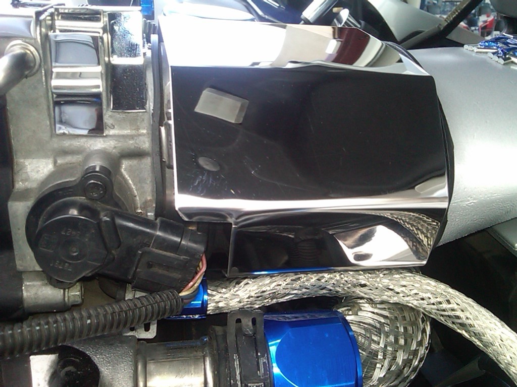 1997-2004 Corvette C5 AIR INTAKE COUPLER COVER Polished Stainless ...