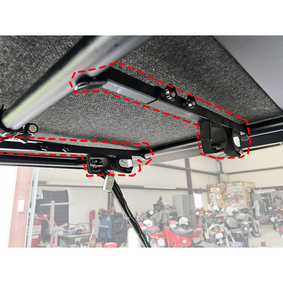 Overhead Roof Gun Rack Carrier For John Deere Gator Polaris Ranger ...