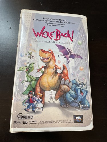 Were Back A Dinosaurs Story (VHS, 1994, Clamshell) 96898128933| eBay