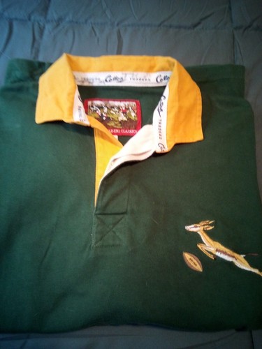 Vintage 90s Cotton Traders South Africa Springboks Rugby Shirt Jersey ...