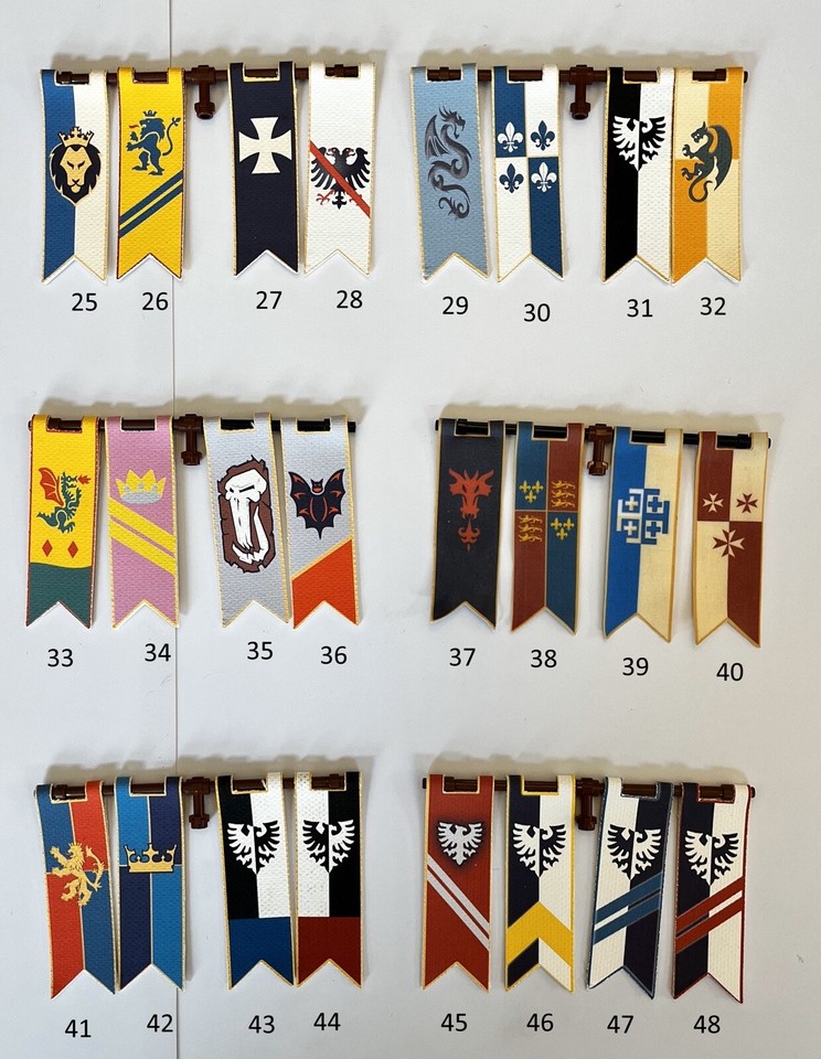 Custom Fabric Banners - Knights And Castle - Lego Compatible | eBay