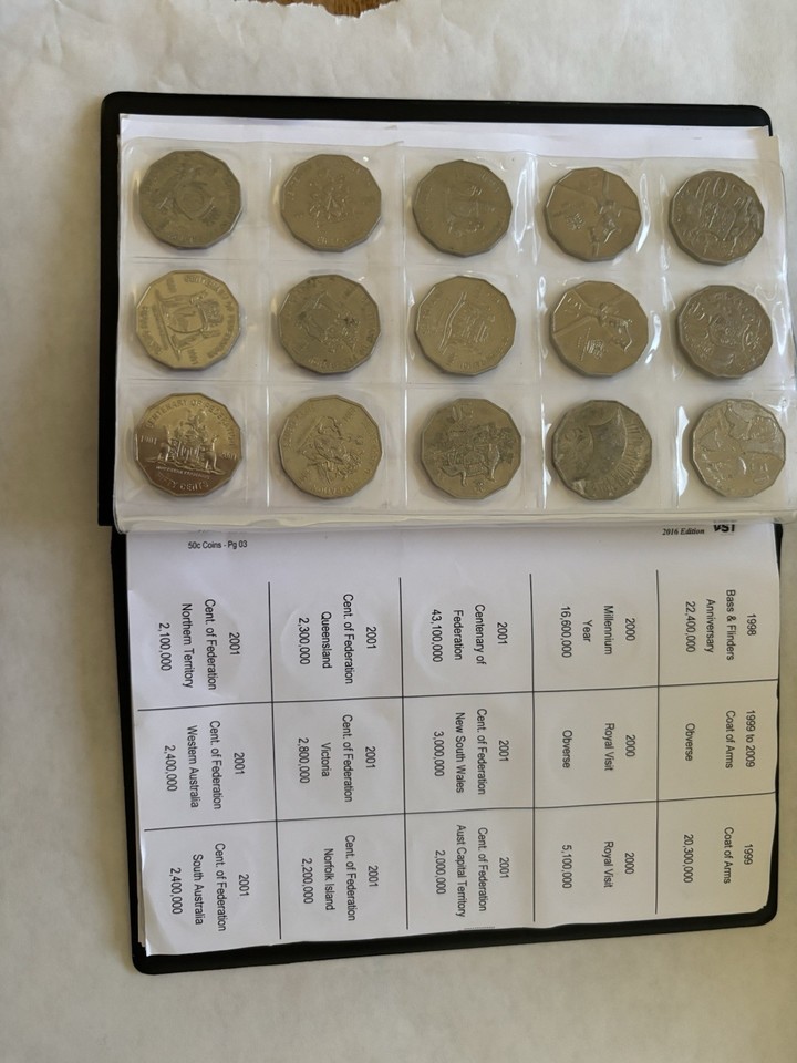 Australian 50 cent coin collection and Album | eBay Australia