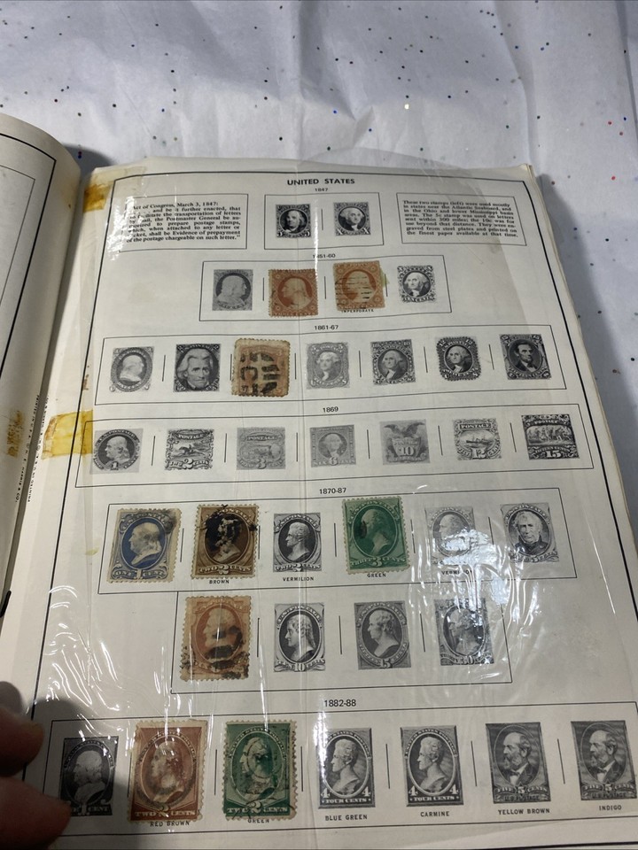 HARRIS FREEDOM UNITED STATES STAMP ALBUM WITH VERY GOOD USED W/ Tons Of ...