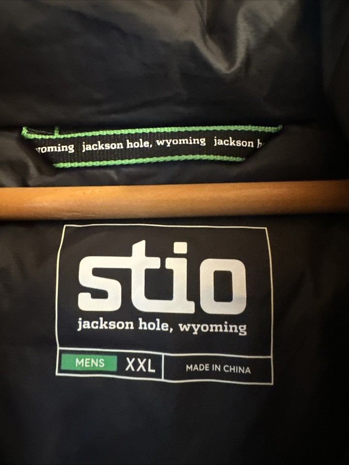 Stio Men’s XXL Hometown Down Hooded Puffer Jacket Black Full Zip | eBay
