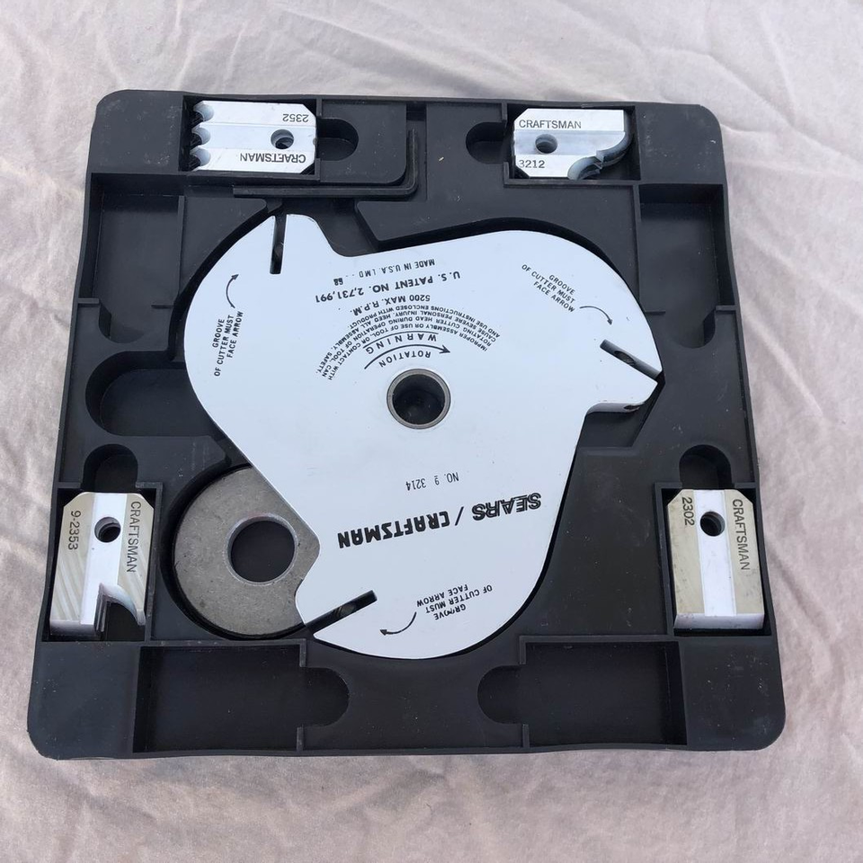 SEARS CRAFTSMAN 93218 Triple-Cutter Molding Head Set / New In Package ...