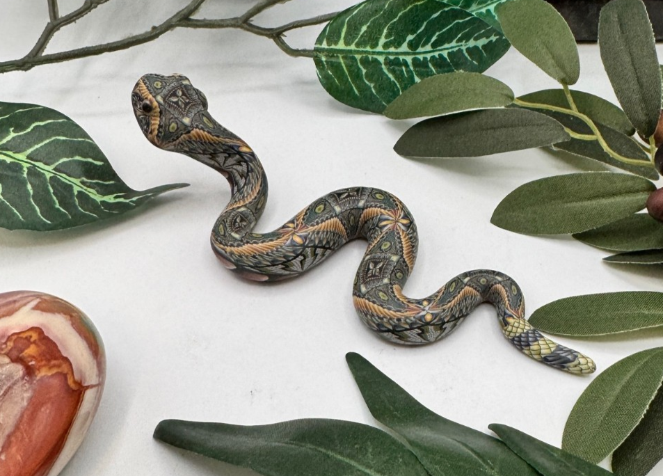 NEW FIMO CLAY RATTLESNAKE SCULPTURE by JON S. ANDERSON! LOWEST PRICES ...