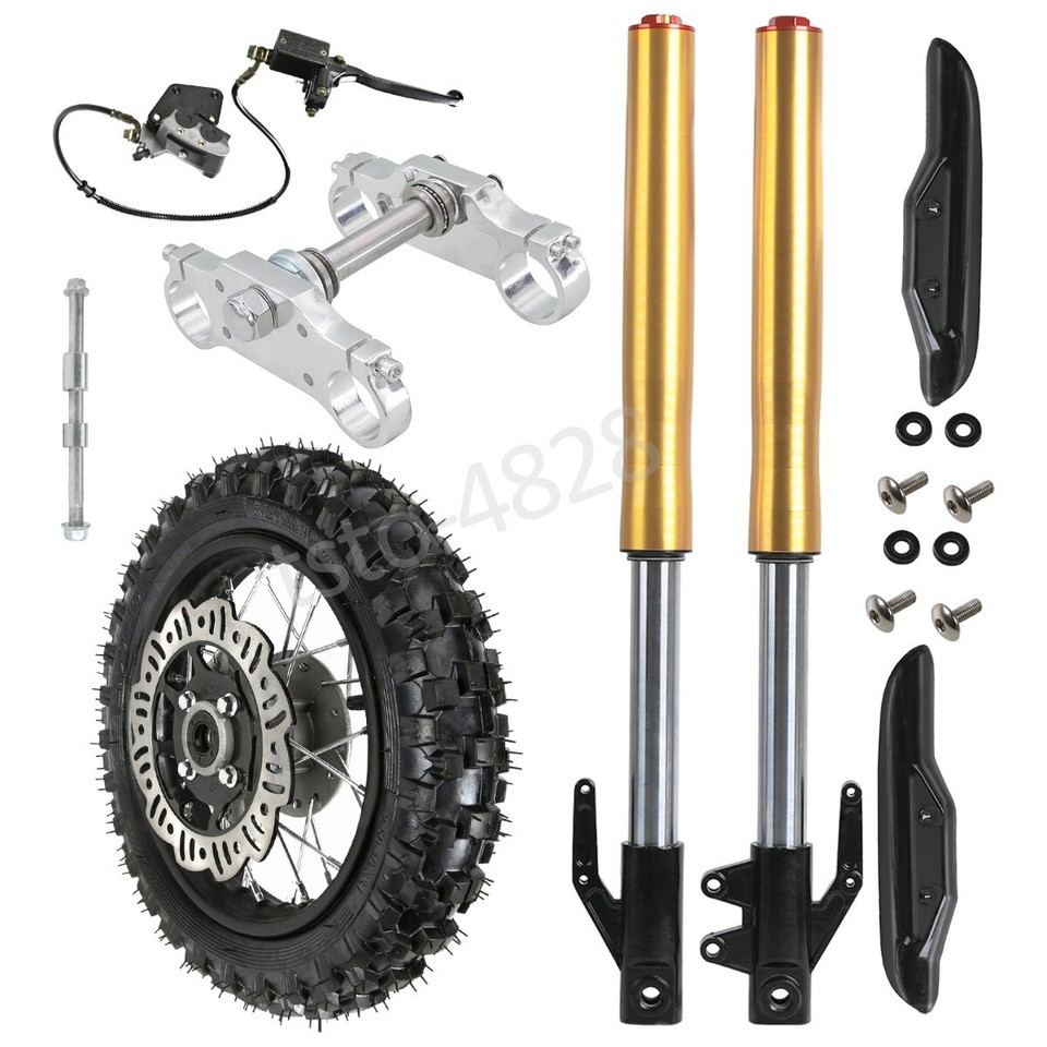 630mm Front Forks +2.50-10 Wheel Tire for Razor Mini Dirt Bike Disc ...