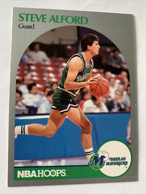 1990-91 Hoops Basketball Card #81 Steve Alford Dallas Mavericks NmMt ...