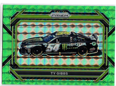 2023 Prizm Nascar Racing Ty Gibbs Rides # /249 Green Reactive Parallel ...
