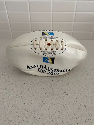 Collectable AFL Ansett Australia Cup 2001 White Football | eBay Australia