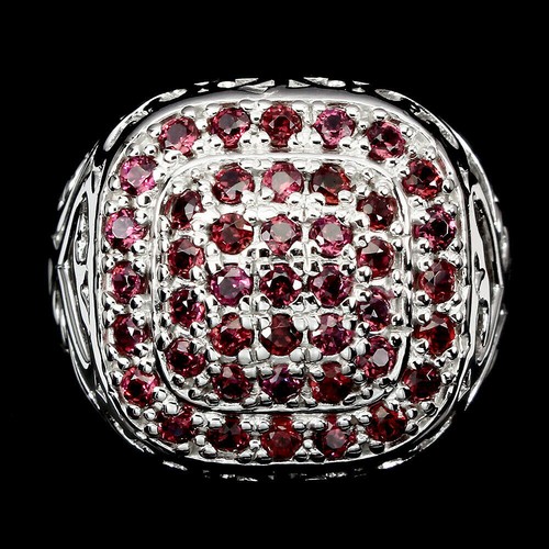 SHOLA Echt Natürlicher Umbalith (Rhodolith) Ring Gr.17,75 ...