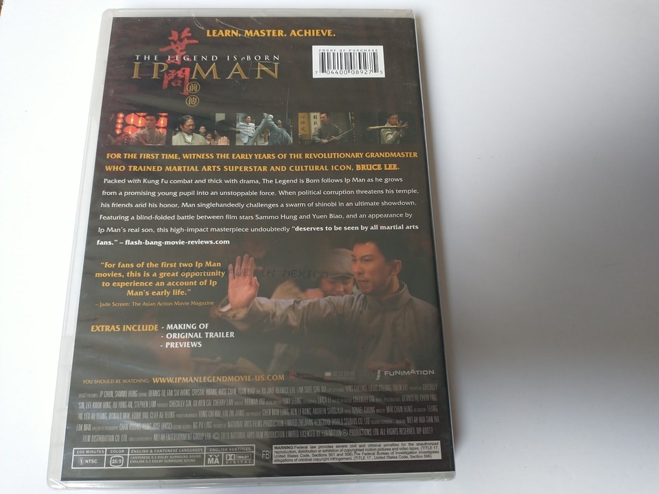 The Legend Is Born Ip Man DVD, New Sealed | eBay