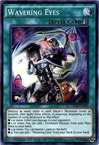 YUGIOH 3x WAVERING EYES x3 - SUPER RARE - CROS-ENAE3 - LIMITED - NM/M ...