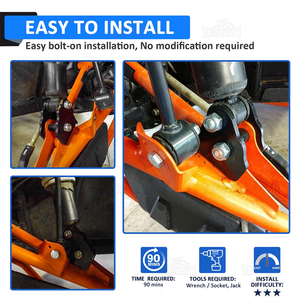 Heavy 3" Full Lift Kit For Polaris Ranger XP 1000 Northstar HVAC ...