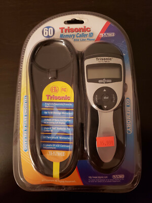 New. Unopened TRISONIC 60 Memory Caller ID. Slim Line Phone. Model #TS ...