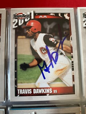 TRAVIS GOOKIE DAWKINS AUTOGRAPHED SIGNED 2001 TEAM BEST MINORS CARD ...