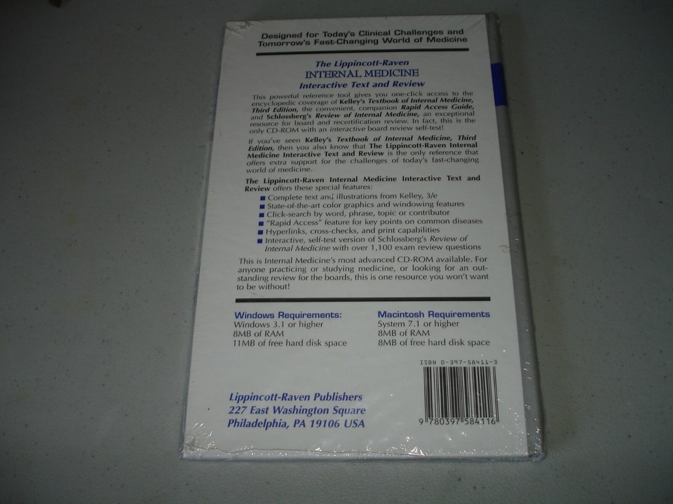 The Lippincott-Raven Internal Medicine Interactive Text and Review 1996 ...