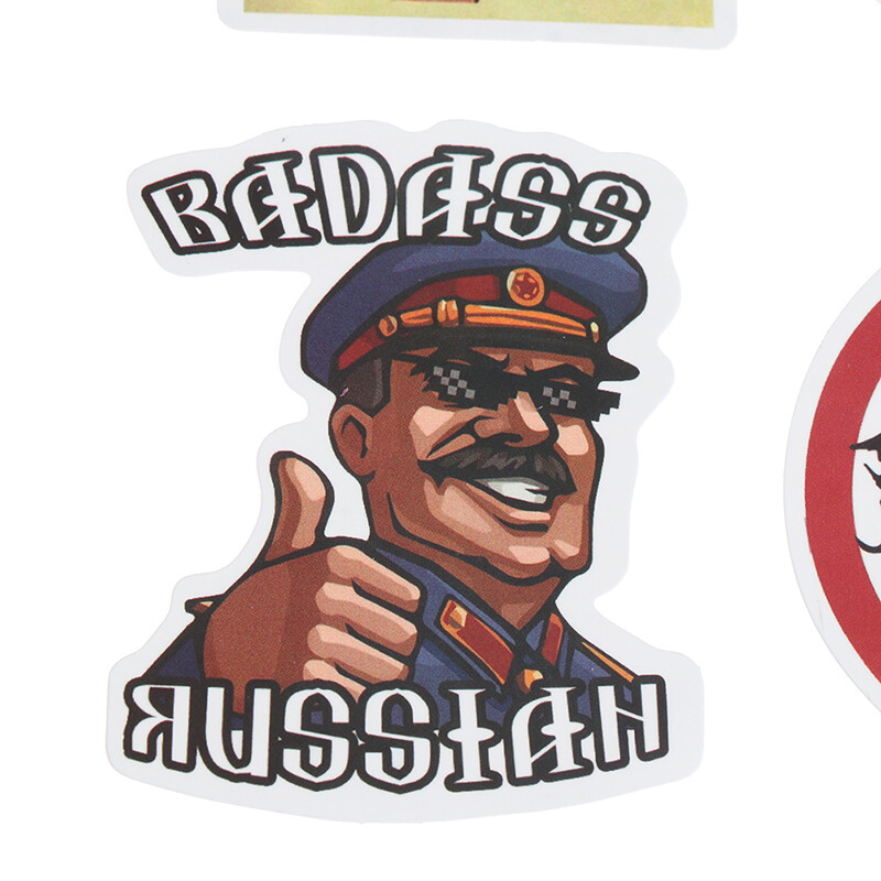 50PCS Mixed Soviet Union Stalin USSR CCCP Stickers PVCLuggage Skatebo ...