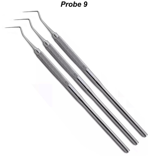 Dental Periodontal Probe 9 Single End Diagnostic Examination Dentist ...