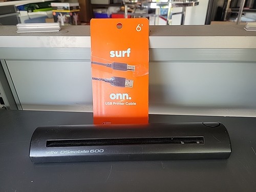 (S) Brother DSMobile 600 Pass-Through Handheld Mobile Scanner w/ Cord ...