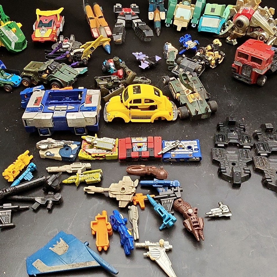 Transformers G1 Vintage Lot Soundwave+Cassette+Bumblebee+Kup+Parts ...