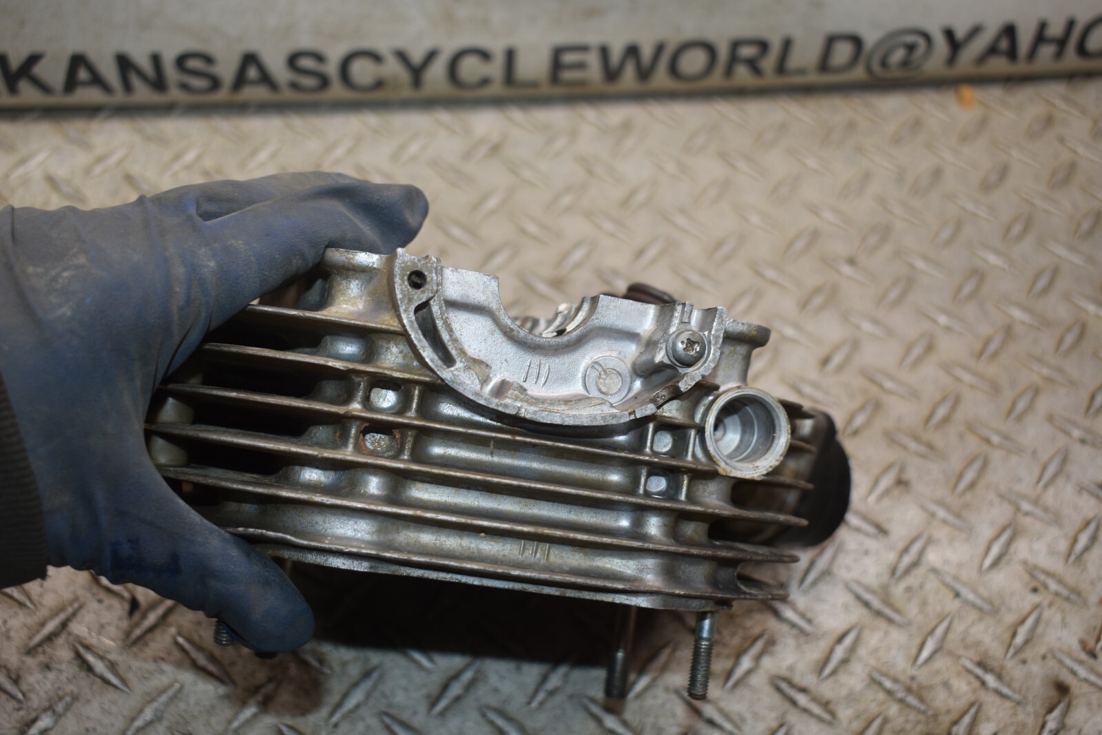 D2-10 ENGINE CYLINDER HEAD W VALVES 72 HONDA XL250 XL 250 RARE BIKE ...