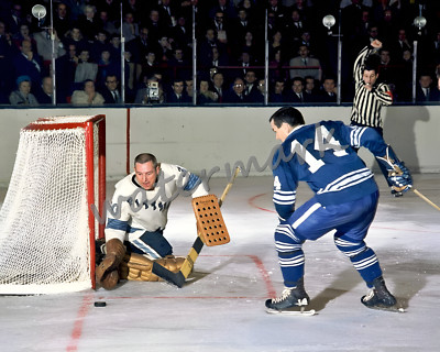 NHL 1967 Pittsburgh Penguins Les Binkley Leafs Dave Keon 8 X 10 Photo ...