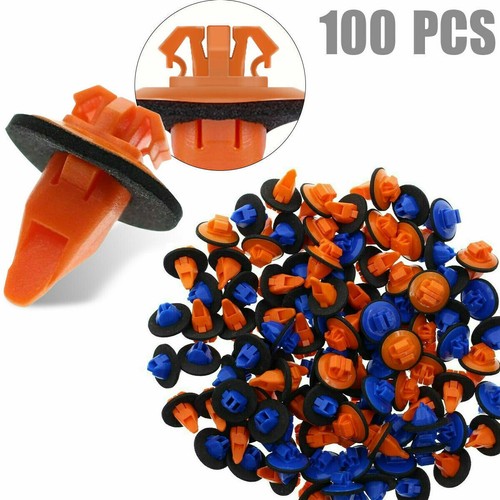 100 Pcs Fender Door Bumper Flare Trim Clip Retainer Fastener For Toyota ...