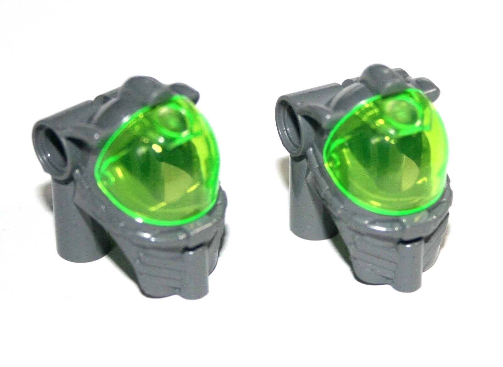 2x LEGO® Taucher-Helm mit Visier 87754/89159 NEU Dunkelgrau Transparent ...