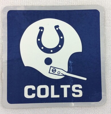 NFL 1970’s Baltimore Colts Helmet Logo 3x3 Football Sticker | eBay