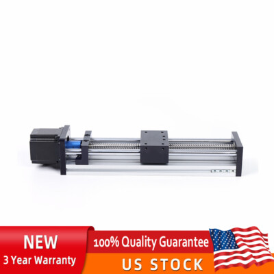 200mm Linear Guide Rail CNC Slide Stage Actuator Ball Screw Motion 23 ...