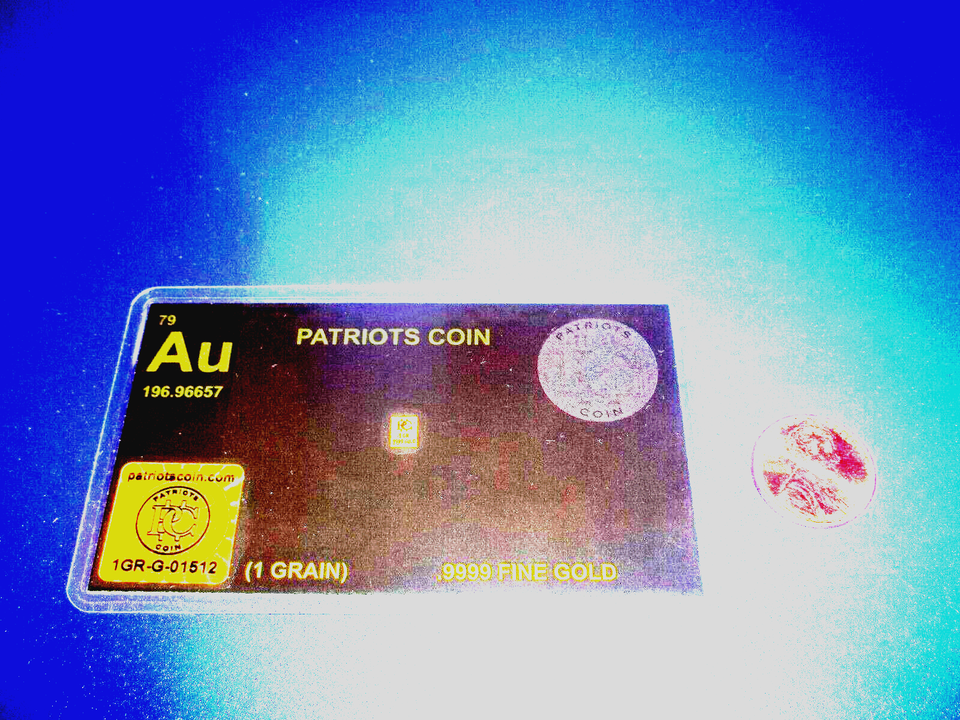 GOLD BAR. ***ONE FULL GRAIN*** 0.999 FINE BULLION CERT CARD | eBay