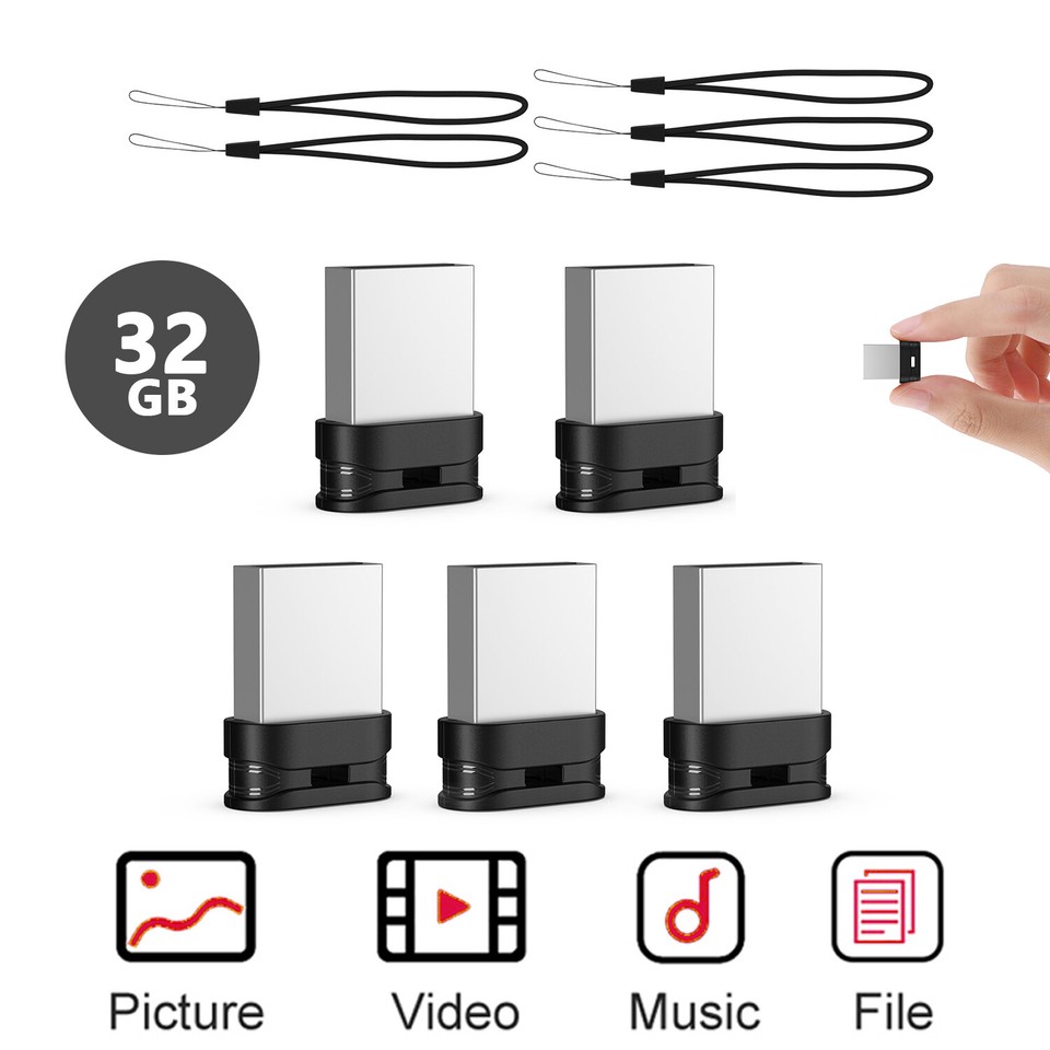 32GB USB 2.0 Flash Drive Mini Memory Stick Ultra Slim USB 2.0 Thumb ...
