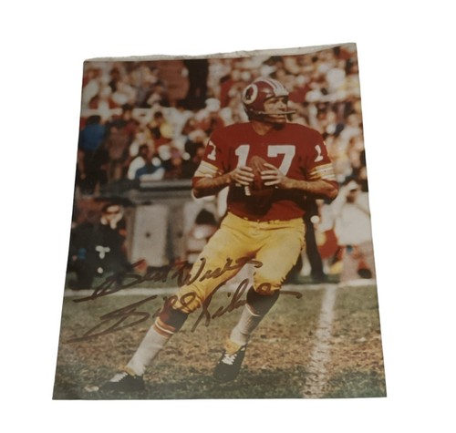 Billy Kilmer Autographed 8x10 Photo Washington Redskins JSA | eBay