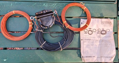 Motorola TAA6020A Dipole HF Antenna 2-18 Mhz (17-80m bands) "new old ...