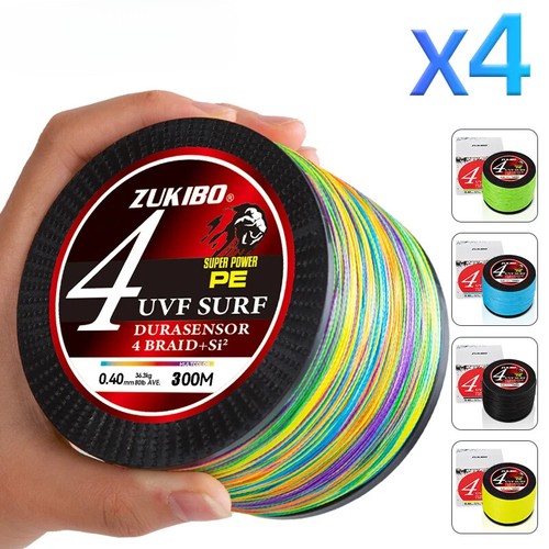 4 Strands Braided Fishing Lines Super Strong Multifilament PE Fishing ...