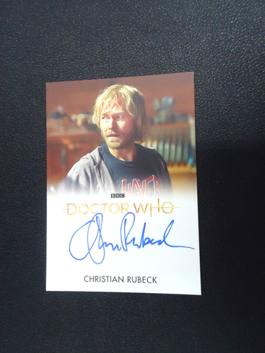 Christian Rubeck 2018 RITTENHOUSE "DOCTOR WHO" AUTHENTIC AUTOGRAPH #2 ...