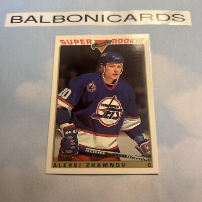 1993-94 TOPPS PREMIER HOCKEY Super Rookie #128 - ALEXEI ZHAMNOV ...