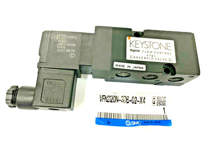 KEYSTONE TYCO Flow Control F791 Solenoid Valve 120/60 AC SMC VFN2120N ...