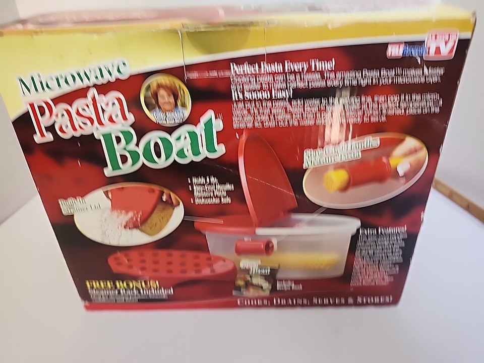 Microwave PASTA BOAT Cooker As Seen On TV Perfect Pasta New In Box | eBay