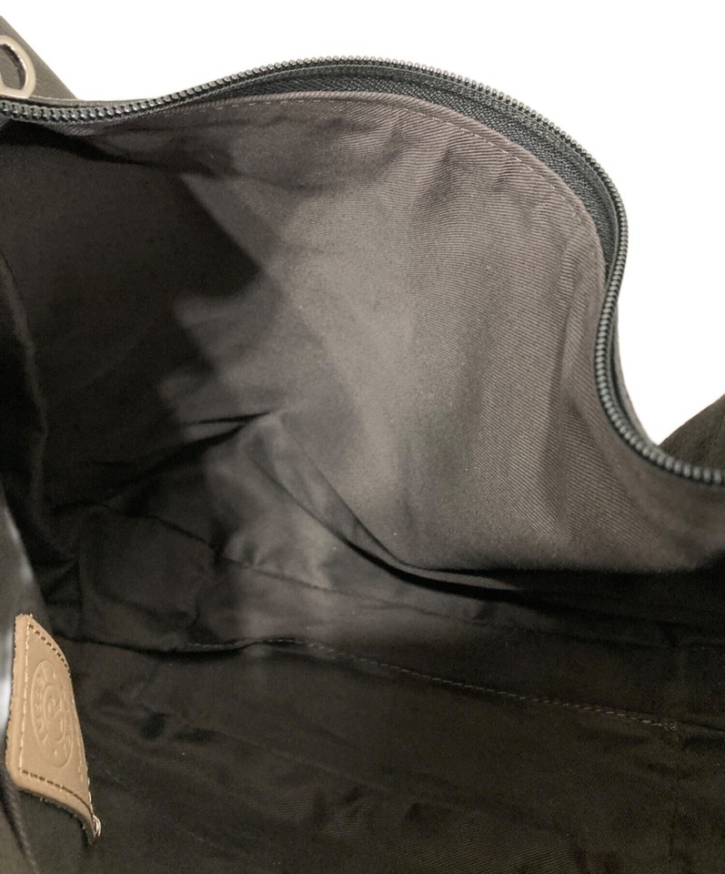 Russet soft leather round big shoulder bag black | eBay